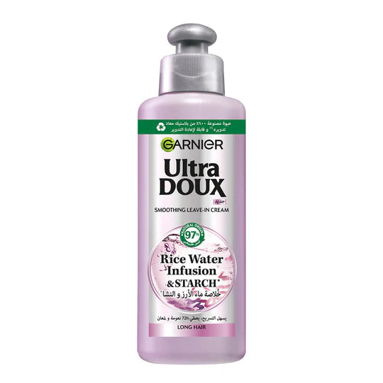Garnier Ultra Doux Rice Water Infusion & Starch Leave-in Cream 200ml ...