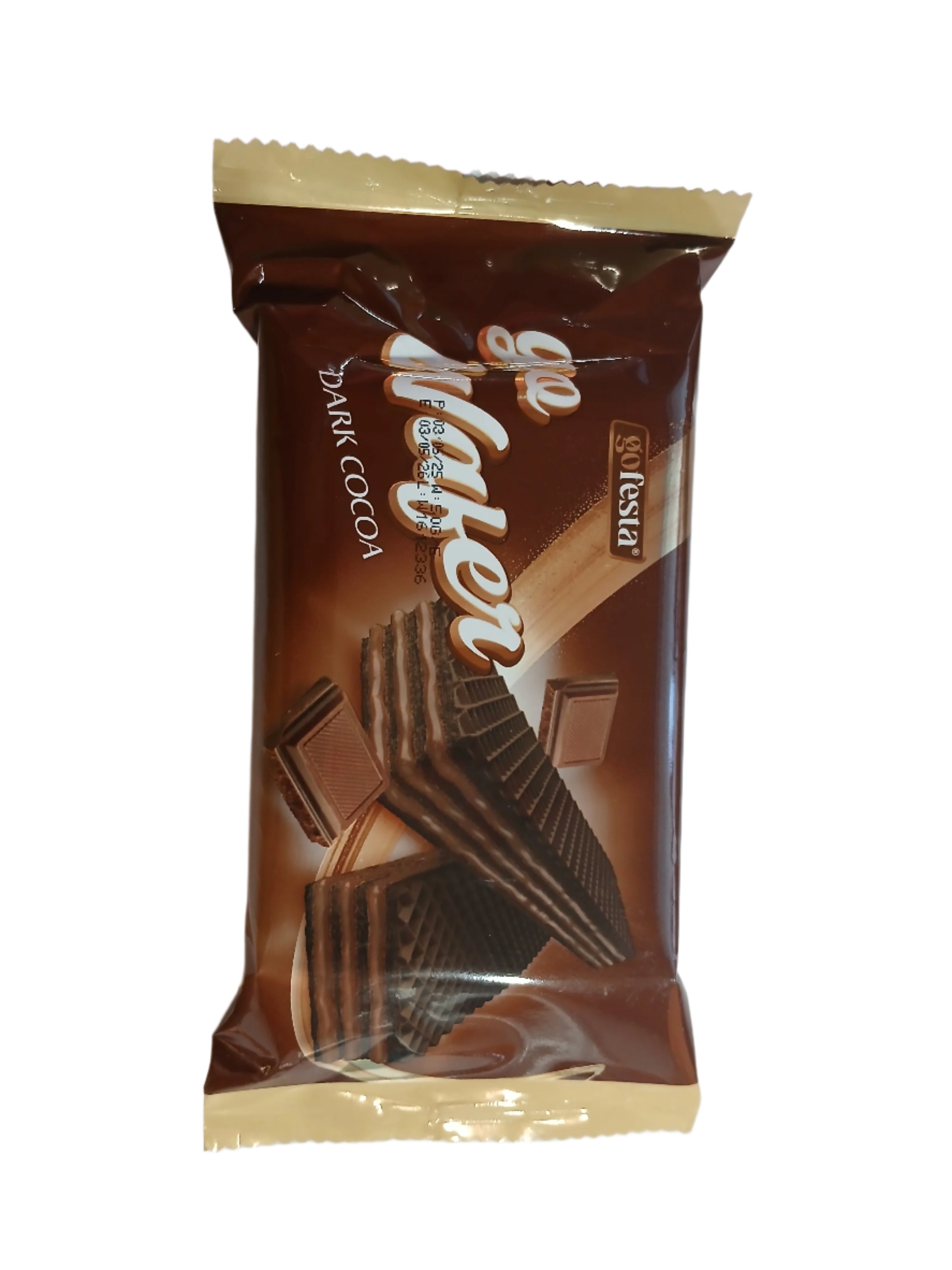 Go Festa Go Wafer Dark Cocoa Wafer Filled With Cocoa & Chocolate Cream ...