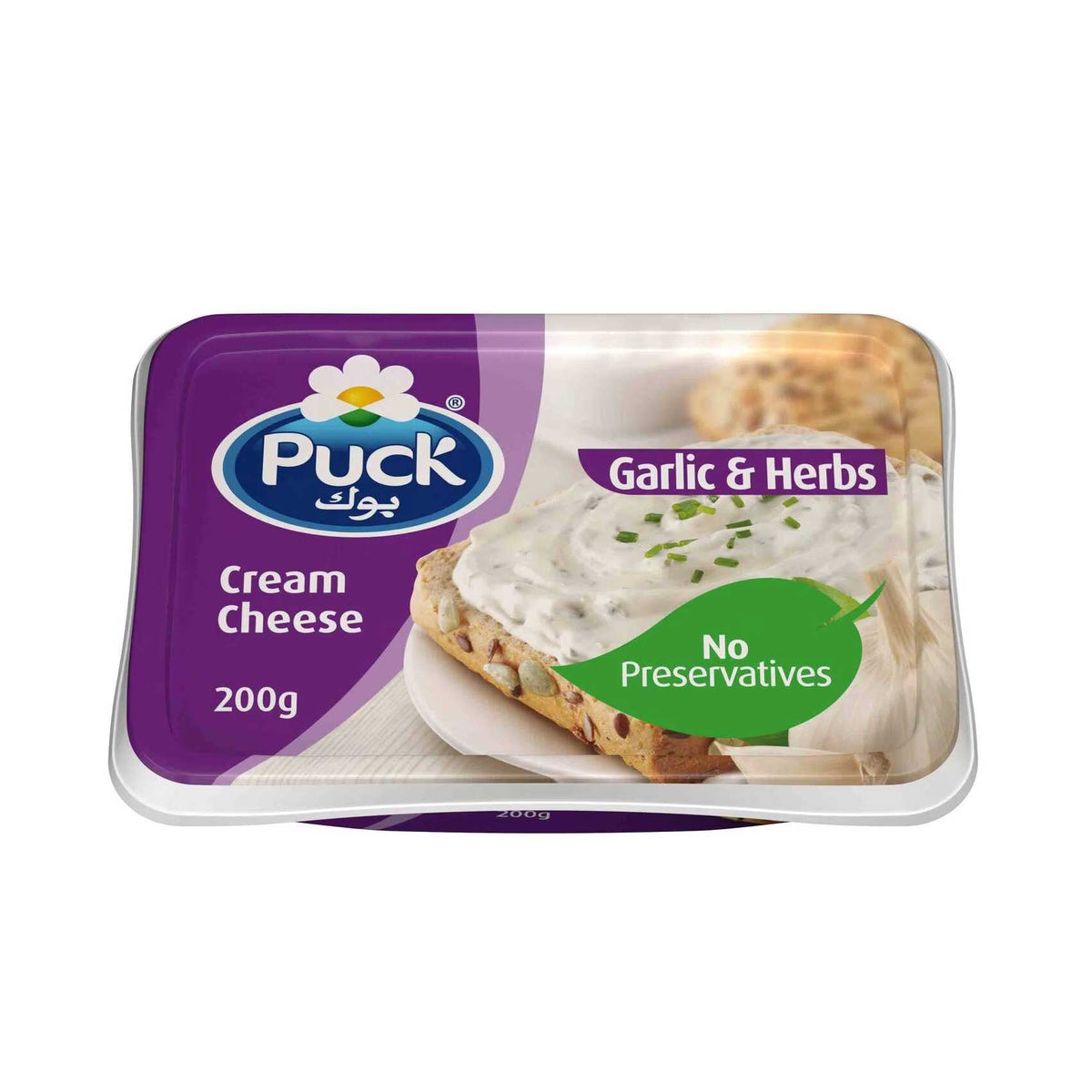 Puck Cream Cheese Garlic Herbs Spread 200g | Puck In Lebanon – SuperDokan