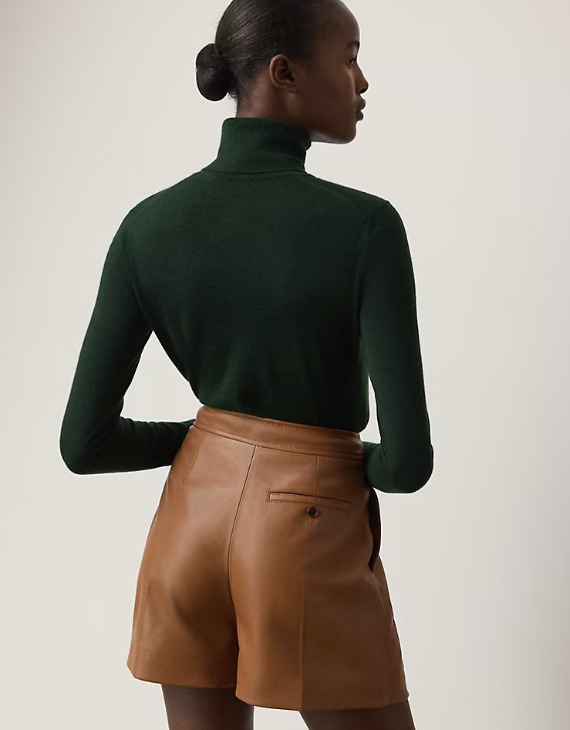 Lauren Ralph Lauren Women's Dark Green Cashmere Turtleneck Sweater | L ...