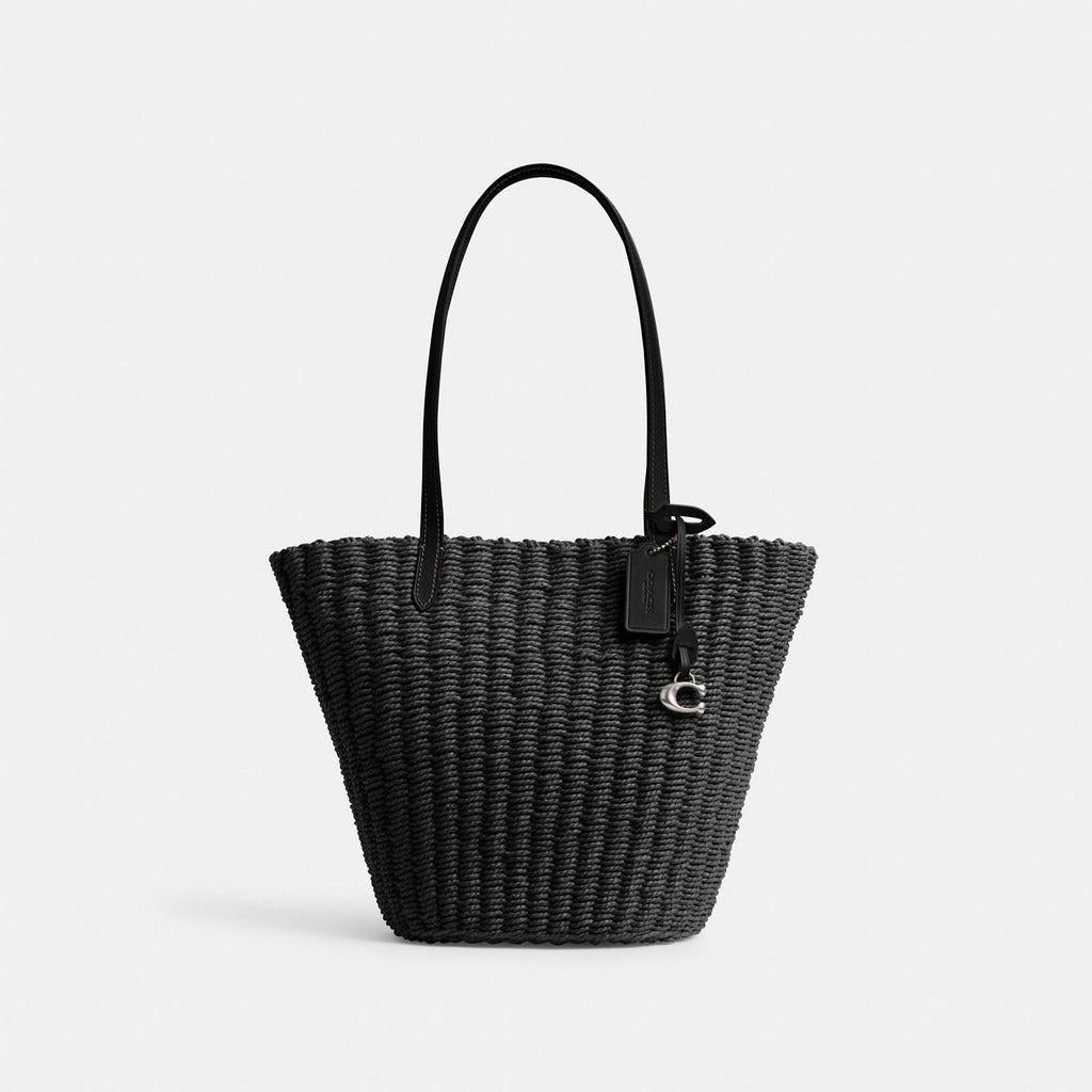 Coach Straw Tote Women's Black Shoulder Bag | Coach In Lebanon – SuperDokan
