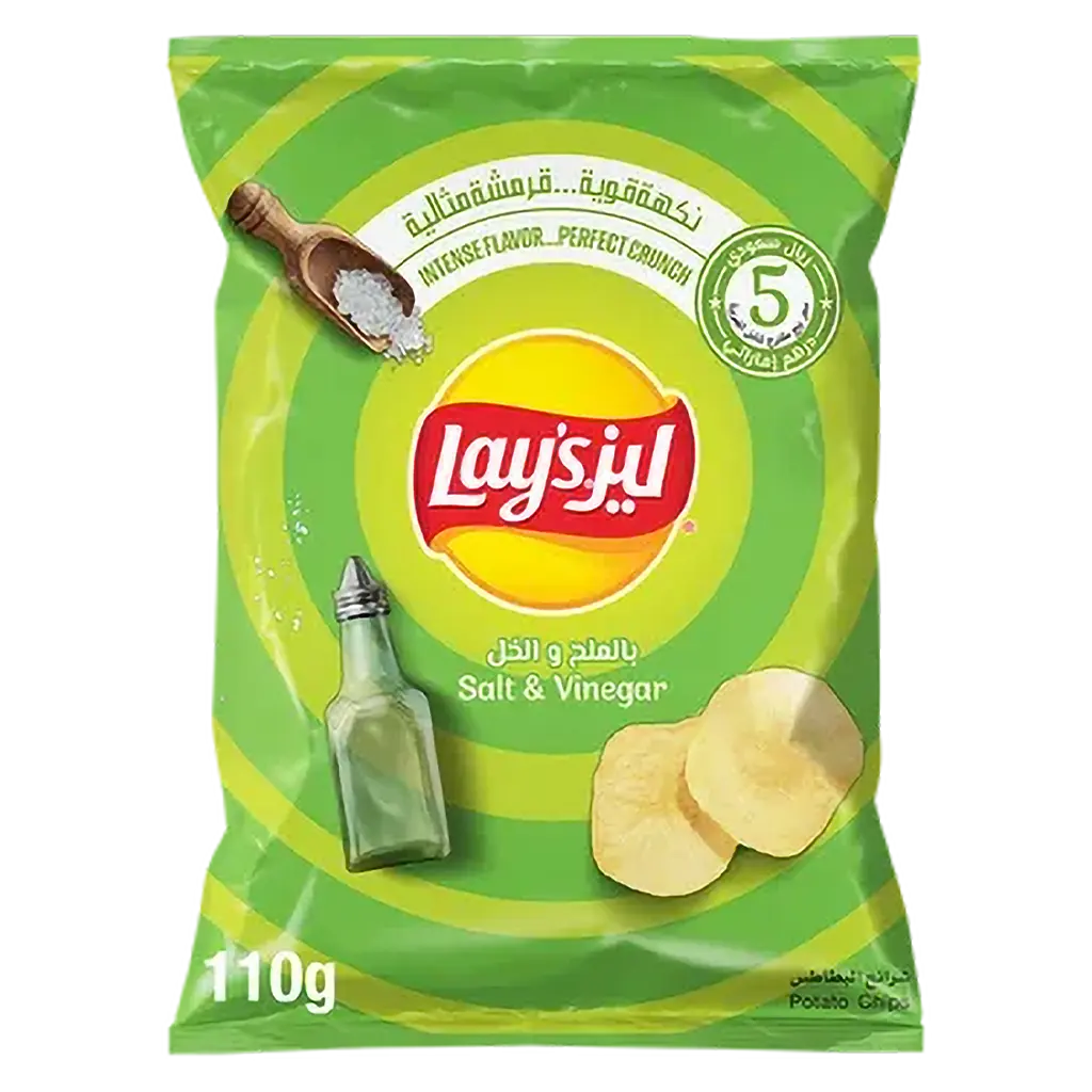Lay's Salt & Vinegar Potato Chips 110g | Lay's In Lebanon – SuperDokan