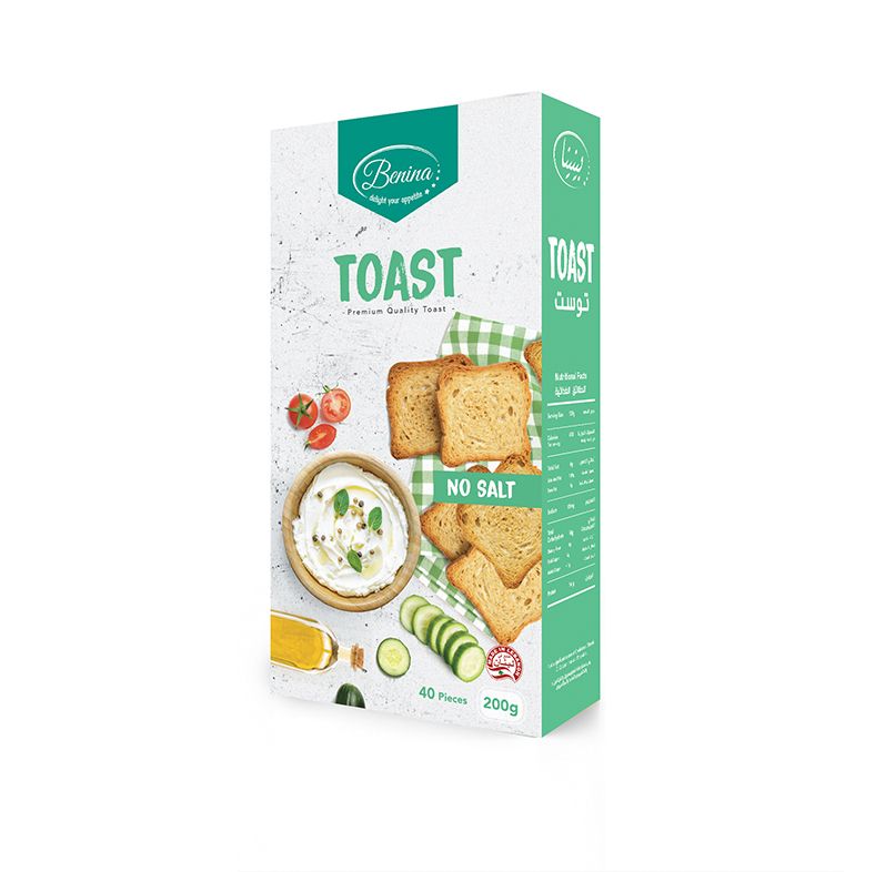 Benina Toast No Salt 200g | Benina In Lebanon – SuperDokan