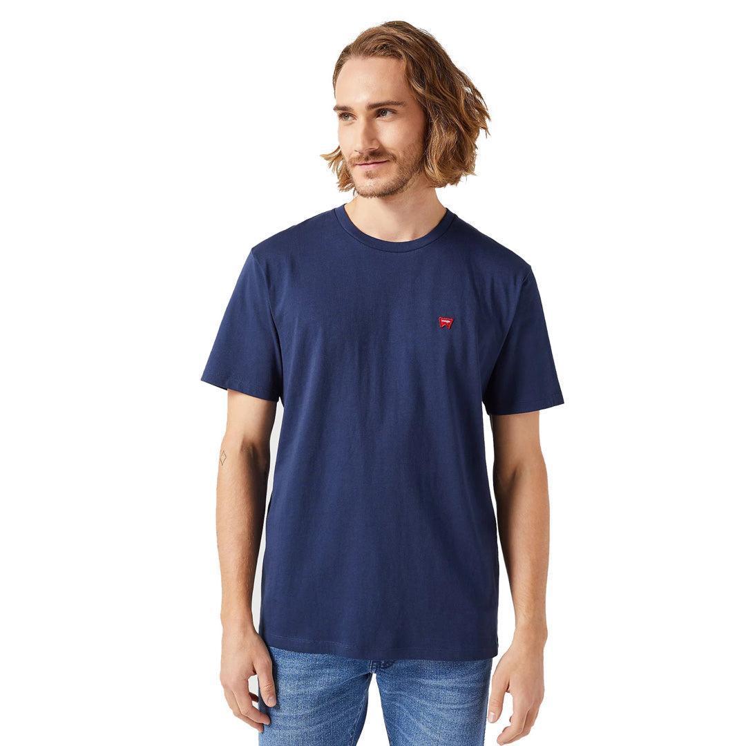 Wrangler Men's Navy Sign Off Crew Neck T-Shirt | Wrangler In Lebanon ...